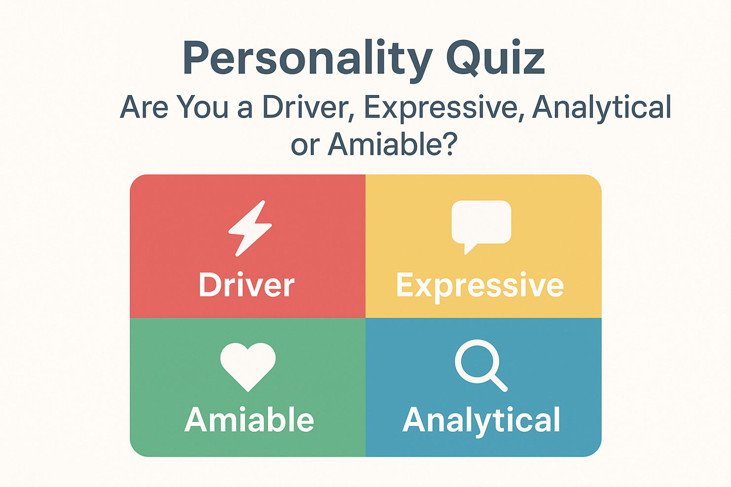 Personality Test: Driver, Expressive, Analytical or Amiable?